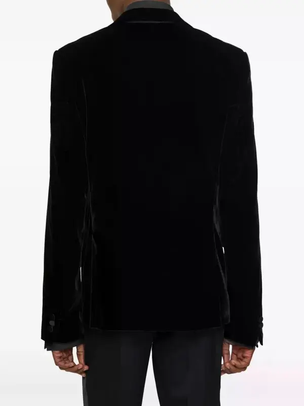 Burberry Peaked Lapels Velvet Tuxedo Jacket