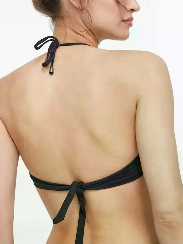 TRUSSARDI Logo Print Bandeau Bikini