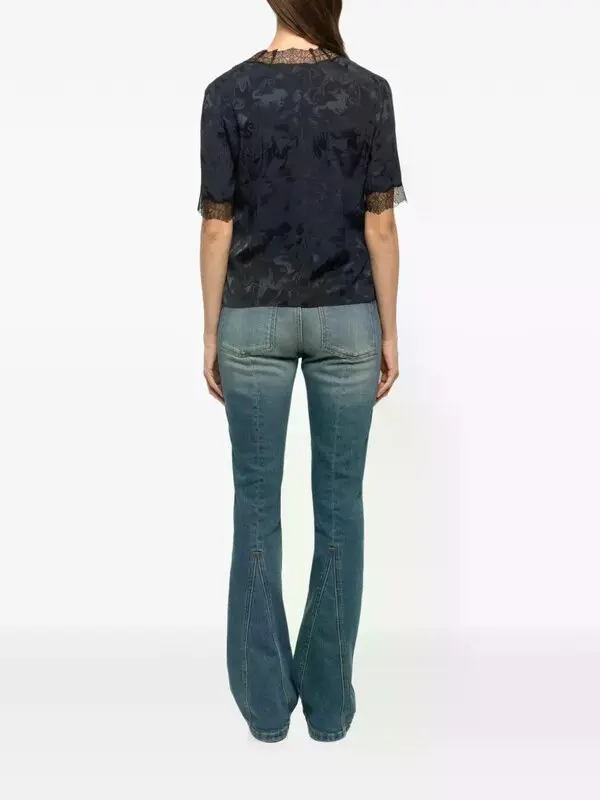 Zadig&Voltaire Lace-trim Jacquard Top