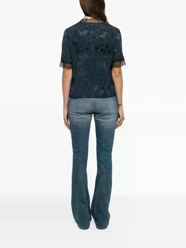 Zadig&Voltaire Lace-trim Jacquard Top