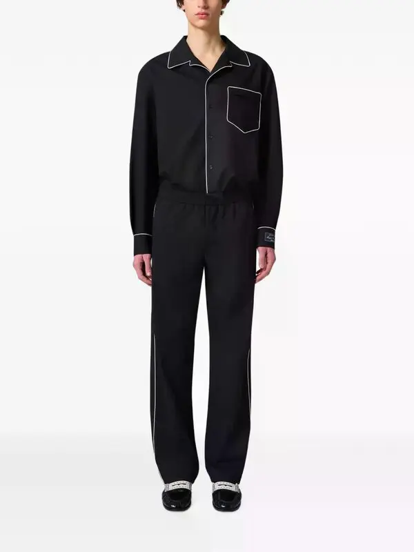 MSGM Piping-detail Elasticated-waistband Trousers