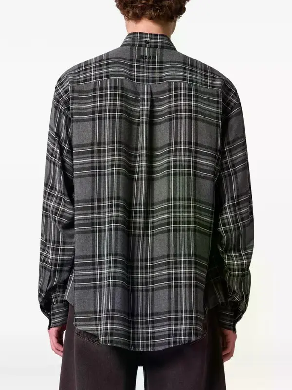 MSGM Check-print Button-down Shirt