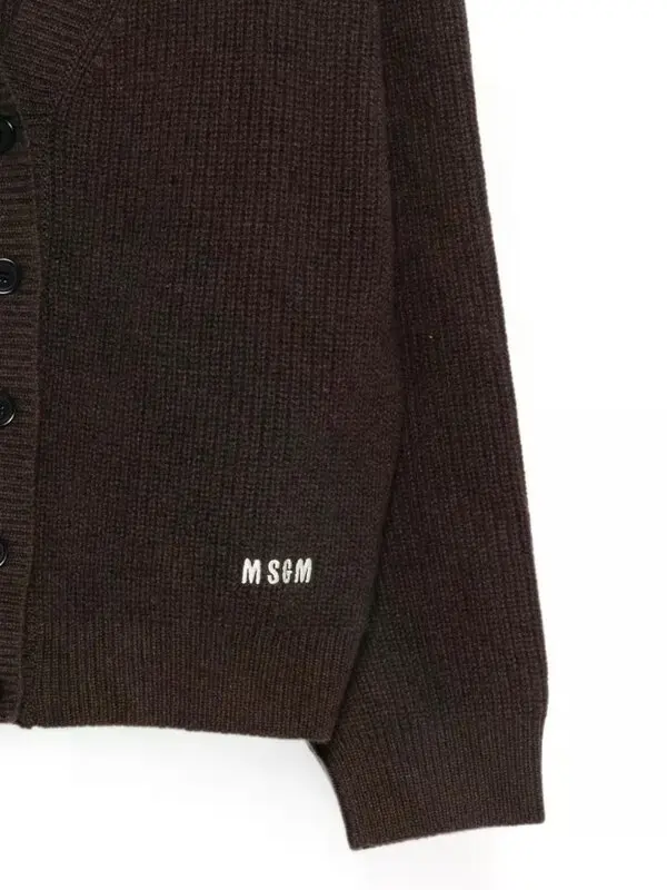MSGM Long Sleeve V-neck Cardigan