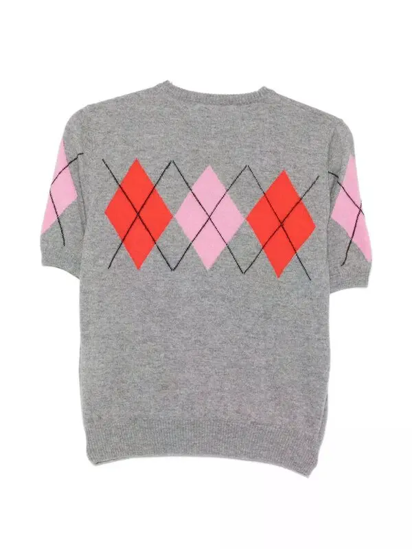 MSGM Argyle-pattern Short-sleeve T-shirt