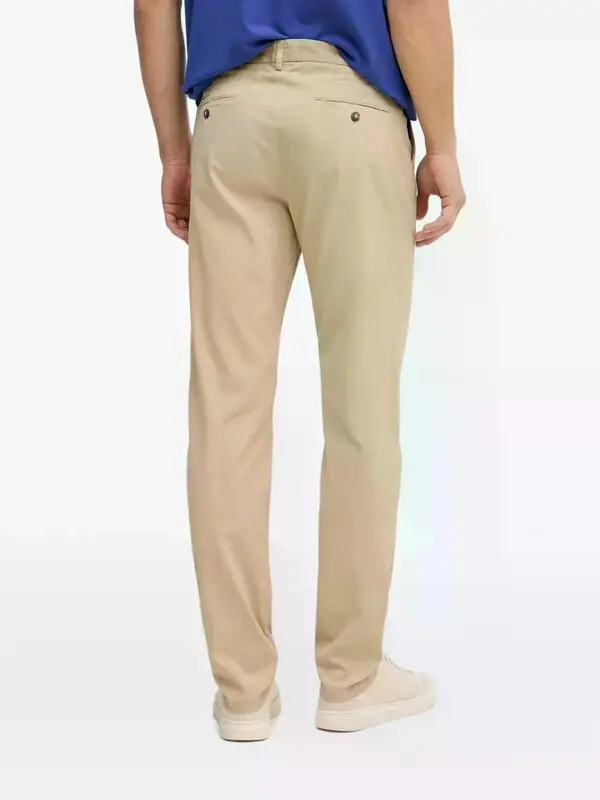 TRUSSARDI Logo-embroidered Chinos Trousers