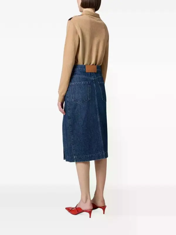 MSGM Slit-detail Midi Skirt