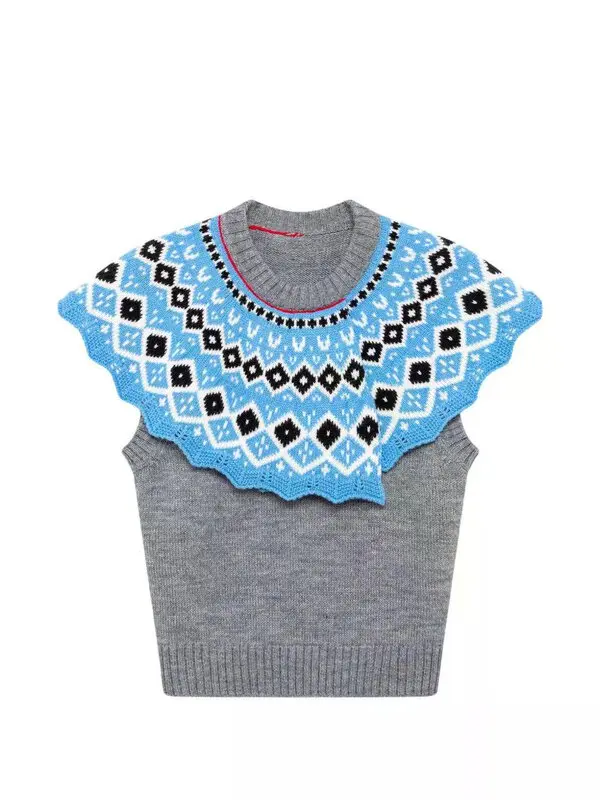 MSGM Ruffled-detail Tank Top