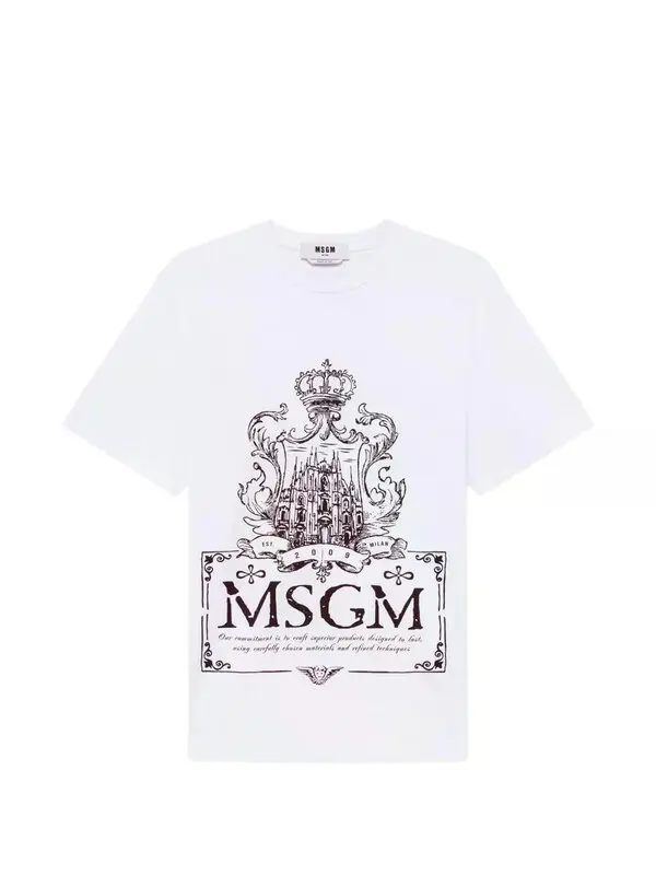 MSGM Logo-print T-shirt