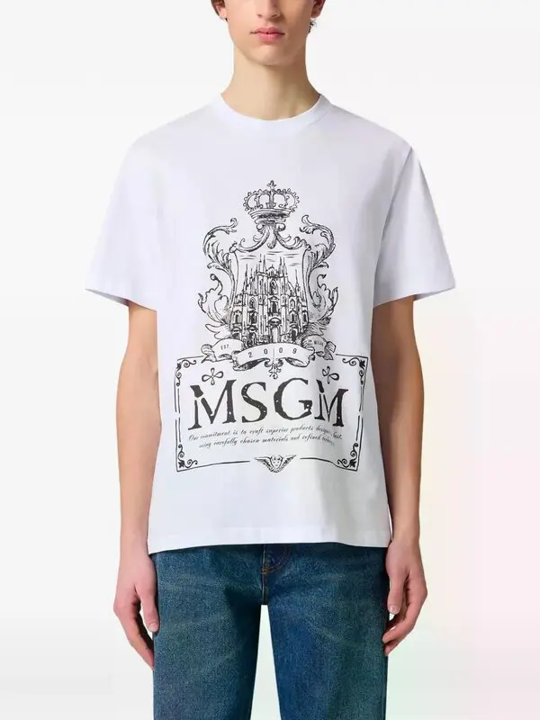 MSGM Logo-print T-shirt