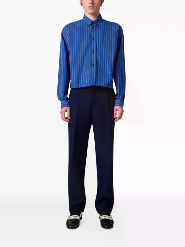 MSGM Pleated-detail Tailored Trousers