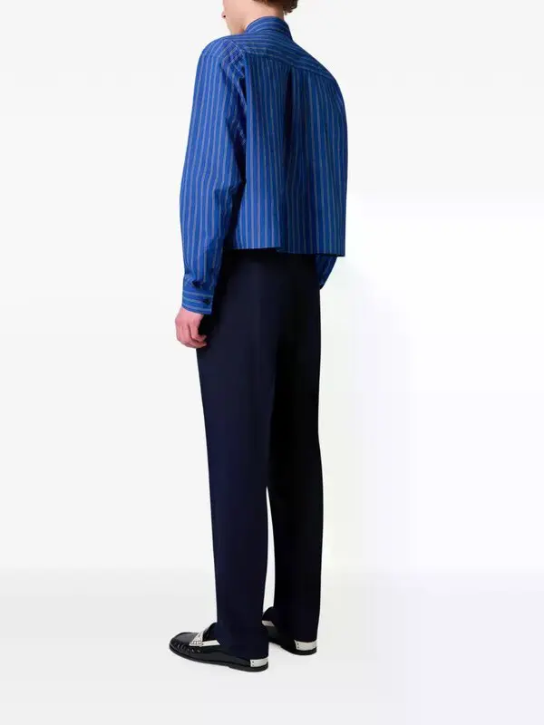 MSGM Pleated-detail Tailored Trousers