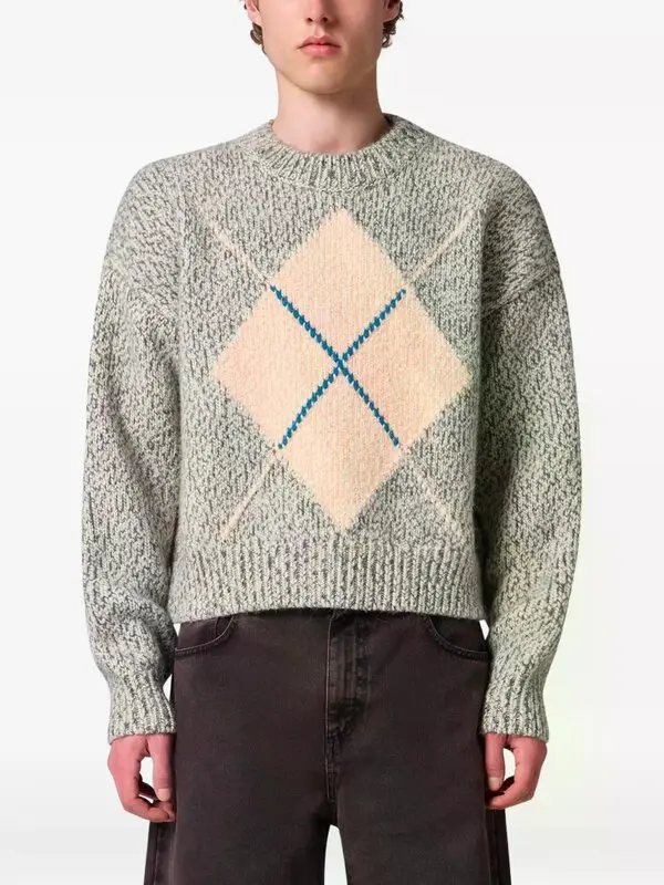 MSGM Argyle-pattern Sweater