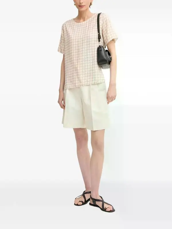 TRUSSARDI Geometric Print Short Sleeve T-shirt
