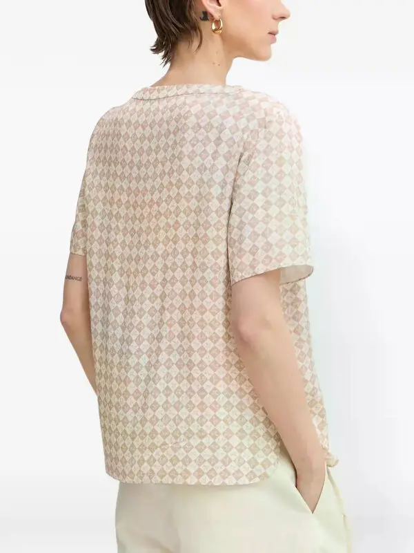 TRUSSARDI Geometric Print Short Sleeve T-shirt