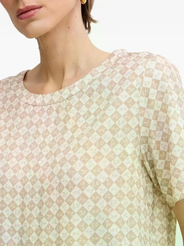 TRUSSARDI Geometric Print Short Sleeve T-shirt