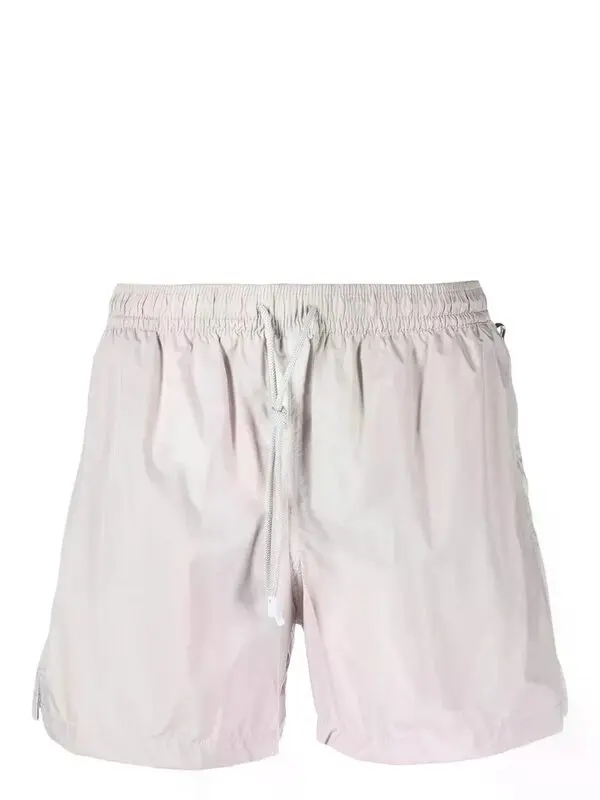 Fedeli Drawstring-waist Swim Shorts - Neutrals