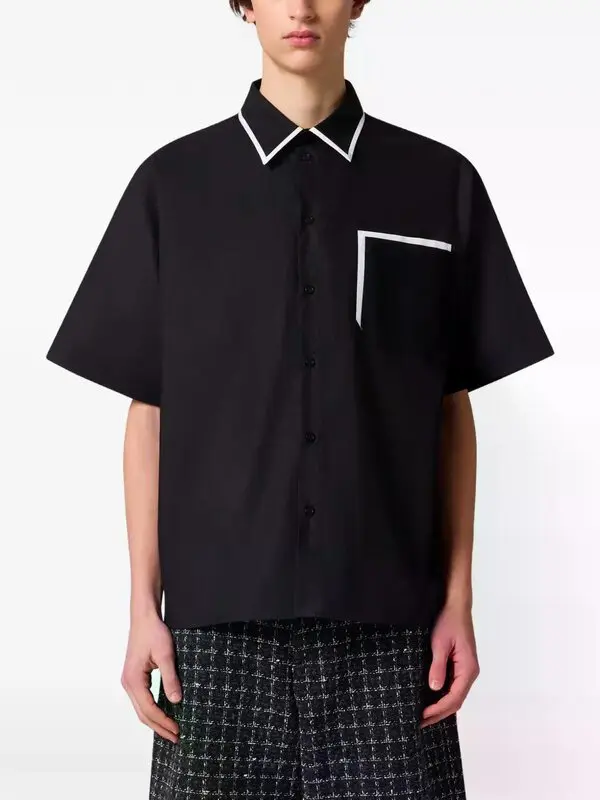 MSGM Piping-detail Chest-pocket Shirt