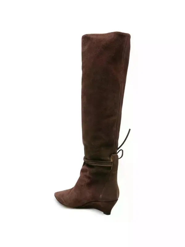 ODISSI Pointed-toe Tie-fastening Boots