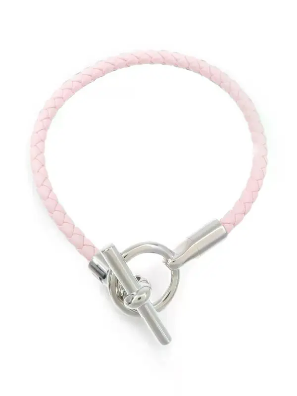 Hermès Glenan Braided-leather Bracelet