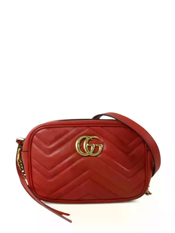 Gucci Gg Marmont Crossbody Bag - Red