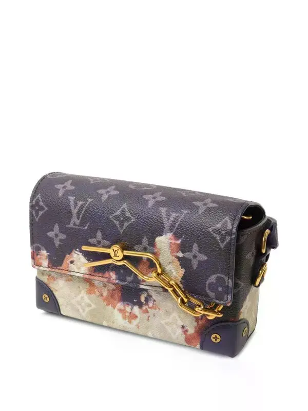 LOUIS VUITTON Monogram Bleach Steamer Shoulder Bag - Blue