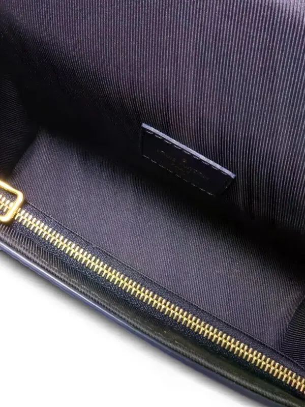 LOUIS VUITTON Monogram Bleach Steamer Shoulder Bag - Blue
