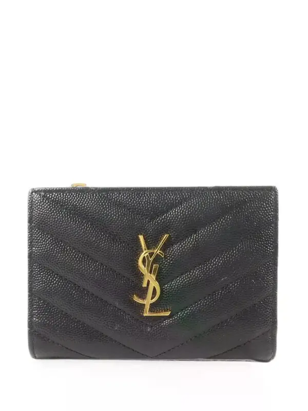 Saint Laurent Cassandre Bifold Wallet - Black