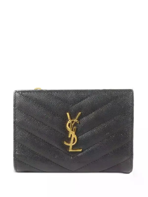 Saint Laurent Cassandre Bifold Wallet - Black