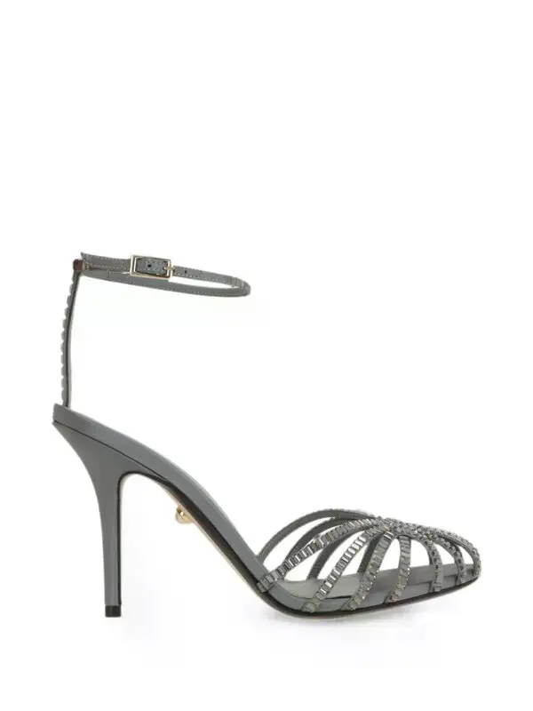 ALEVI MILANO Penelope Crystal-embellished Sandals - Grey