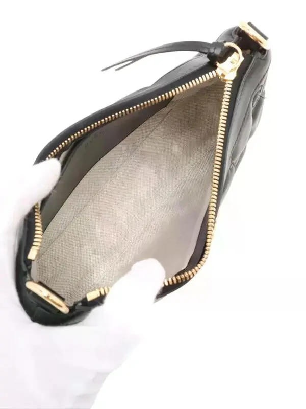 Gucci Matelassé Gg Small Leather Satchel - Black