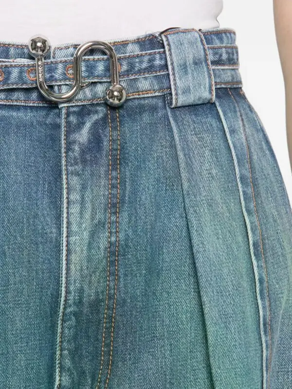 Sportmax Pleated-detail Cargo Jeans