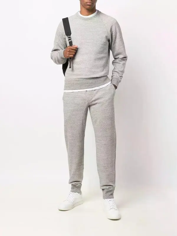TOM FORD Mélange-effect Track Pants - Grey