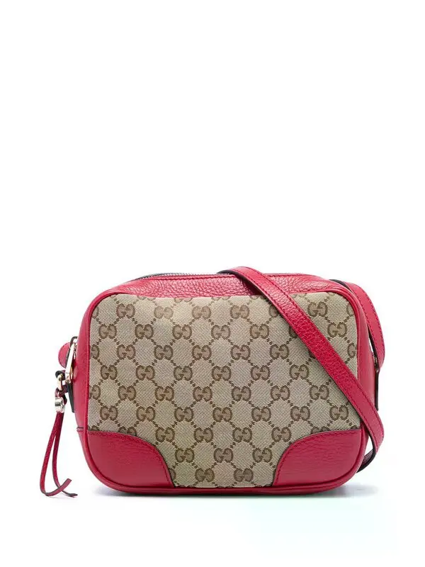 Gucci 2016-2026 Gg Canvas Bree Crossbody Bag - Red