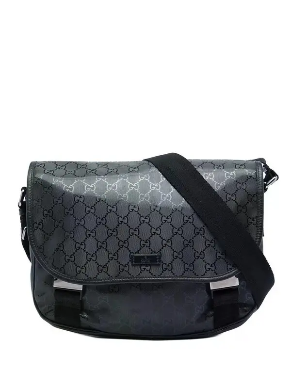 Gucci 2016-2026 Gg Imprime Crossbody Bag - Black