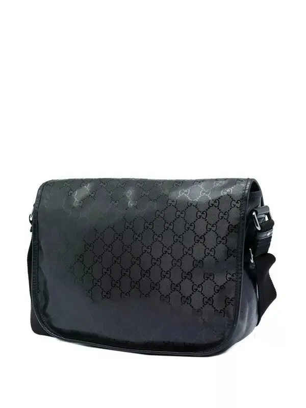 Gucci Gg Imprimé Crossbody Bag - Black