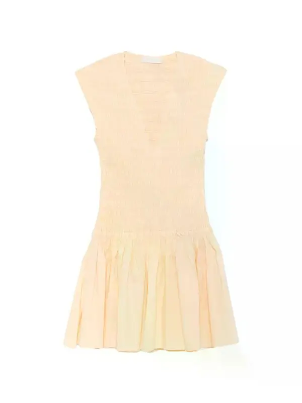 Faithfull The Brand Carmen Shirred-bodice Mini Dress