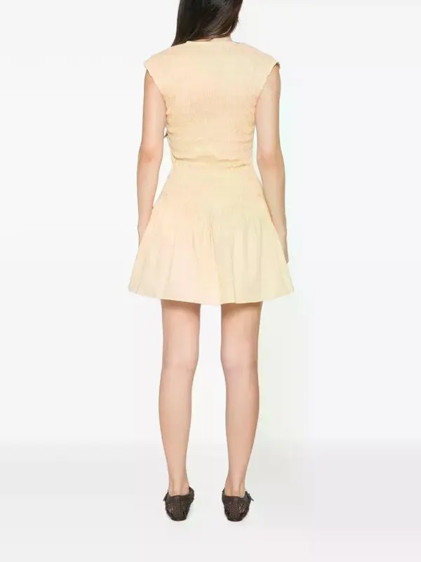 Faithfull The Brand Carmen Shirred-bodice Mini Dress