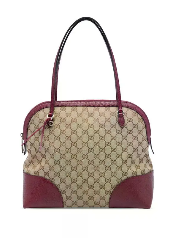 Gucci 2016-2026 Medium Gg Canvas Bree Dome Tote Bag - Neutrals