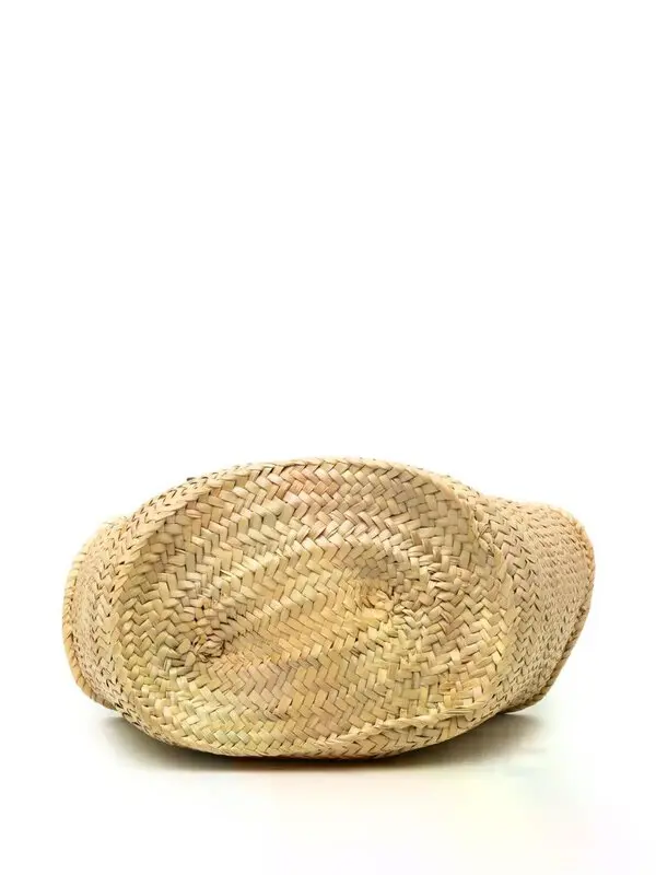 Loewe 2018 Medium Raffia Anagram Basket Tote Bag