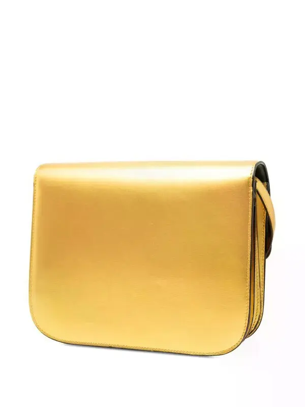 Celine Metallic Calfskin Classic Box Crossbody Bag - Gold
