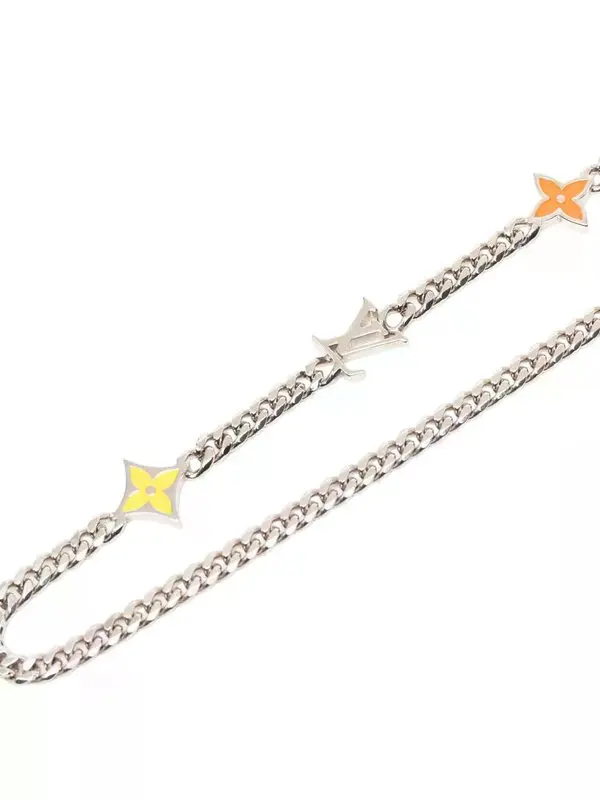 LOUIS VUITTON 2024 Brass Monogram Row Necklace