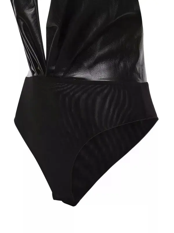 Andamane Halterneck Plunging Bodysuit