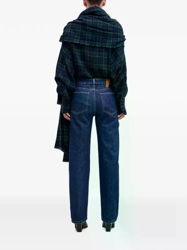 DARKPARK Georgia Detachable-scarf Check Shirt