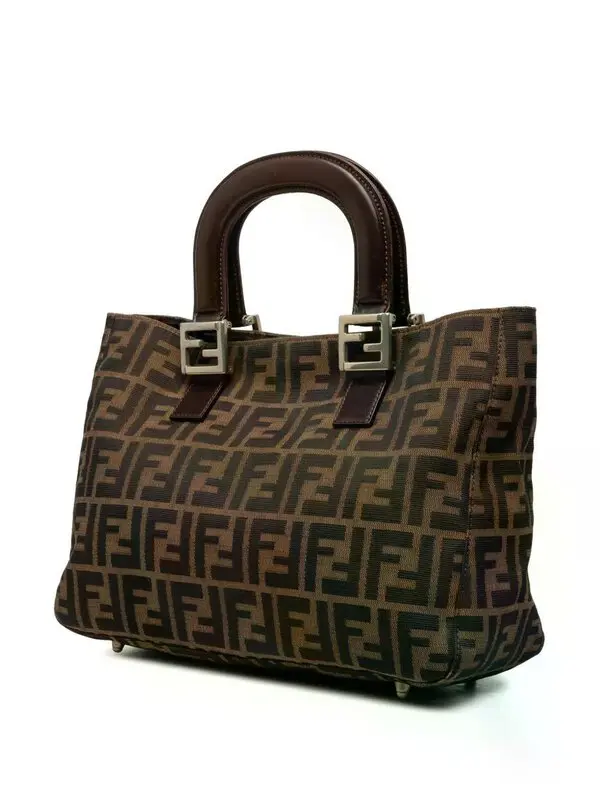 Fendi Zucca Canvas Twins Tote Bag