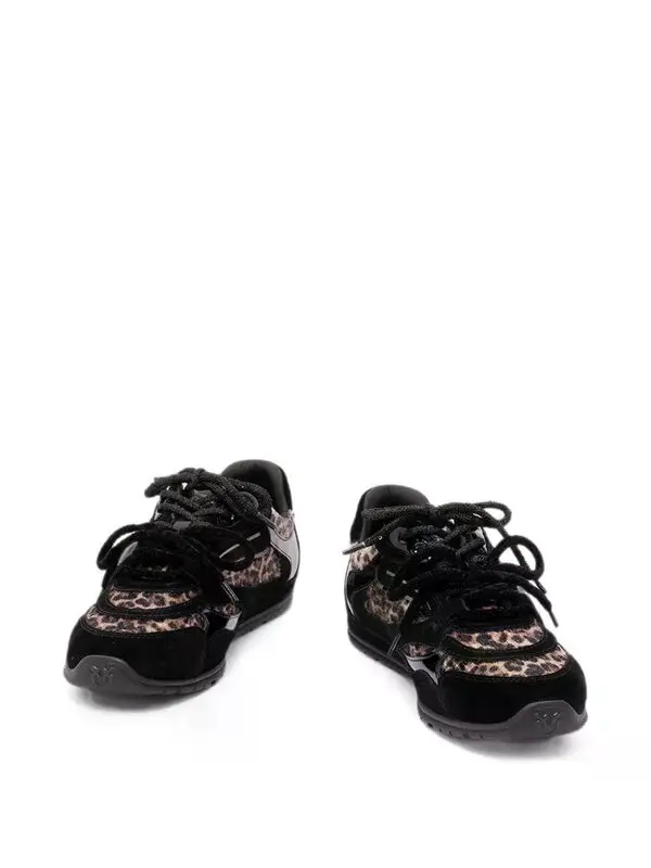 Pinko Yulia 01 Leopard-print Panelled Sneakers