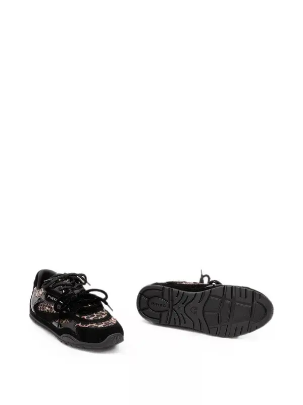 Pinko Yulia 01 Leopard-print Panelled Sneakers