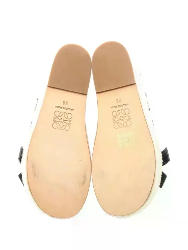 Loewe 2010s Gate Leather Espadrille Sandals