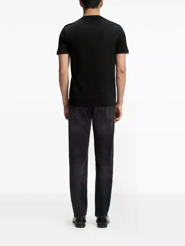 BOSS Slim-fit Contrast-trim T-shirt