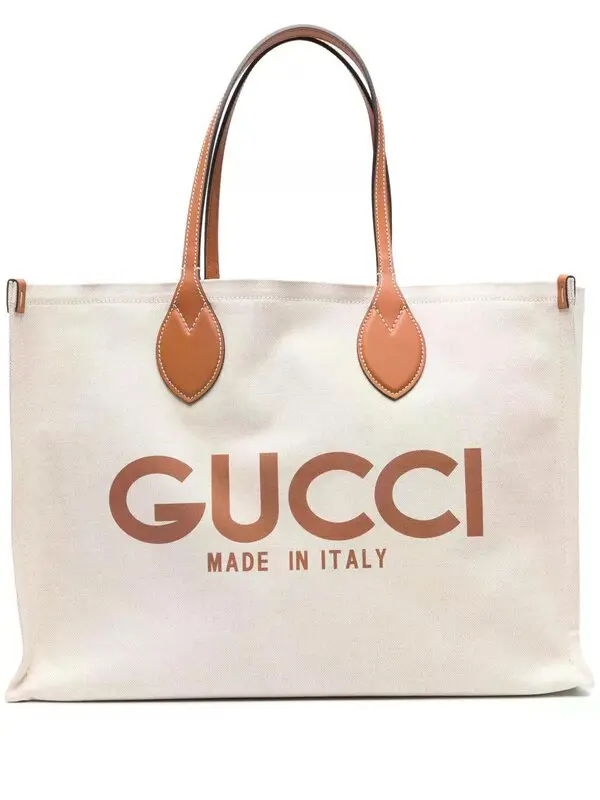 Gucci Large -print Tote Bag