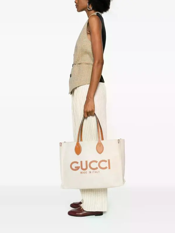 Gucci Large -print Tote Bag